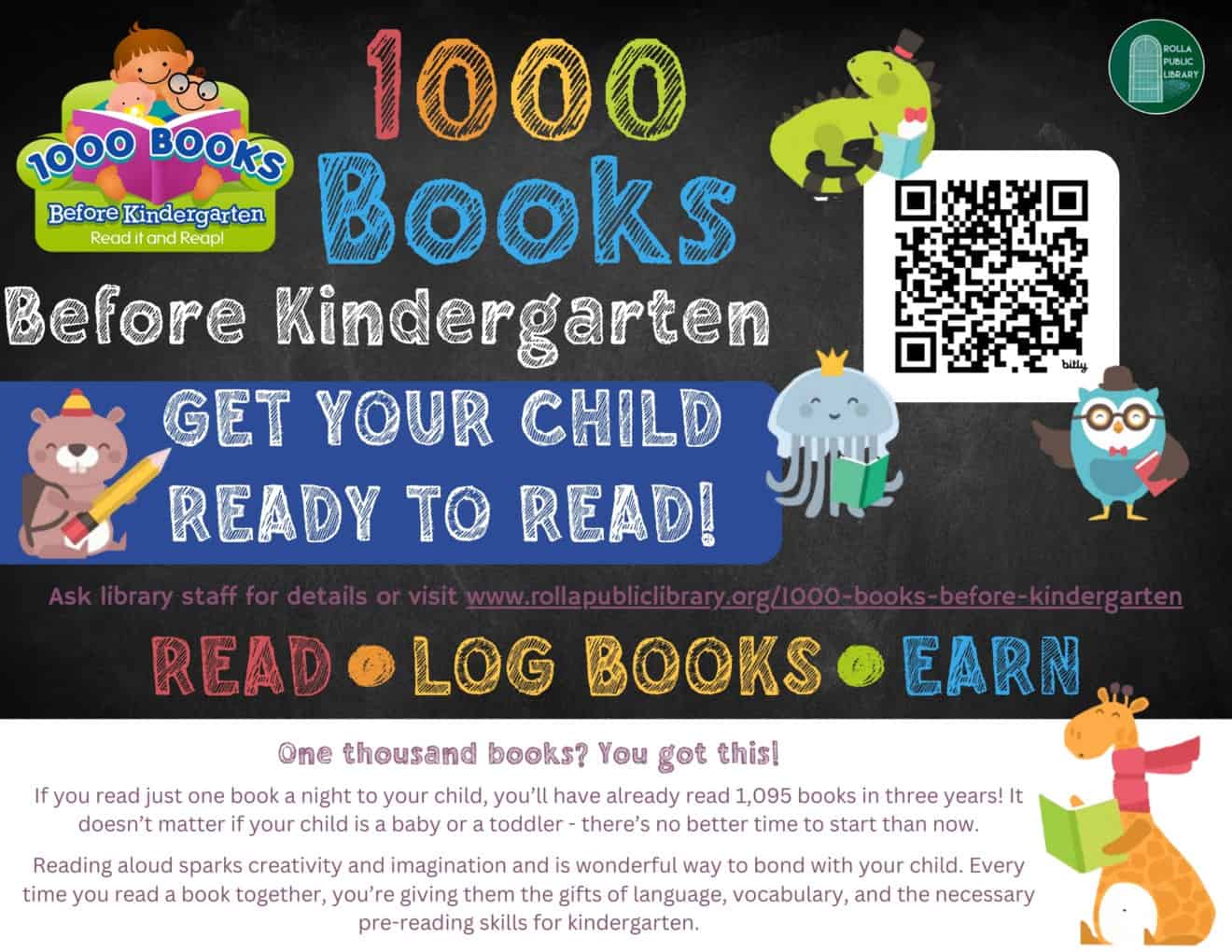 1000 Books Before Kindergarten - Rolla Public Library